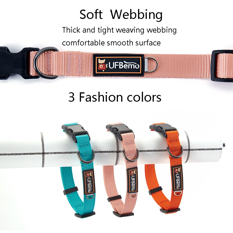 UFBemo Dog Collar Pet Soft Durable Solid Collars f... – Grandado