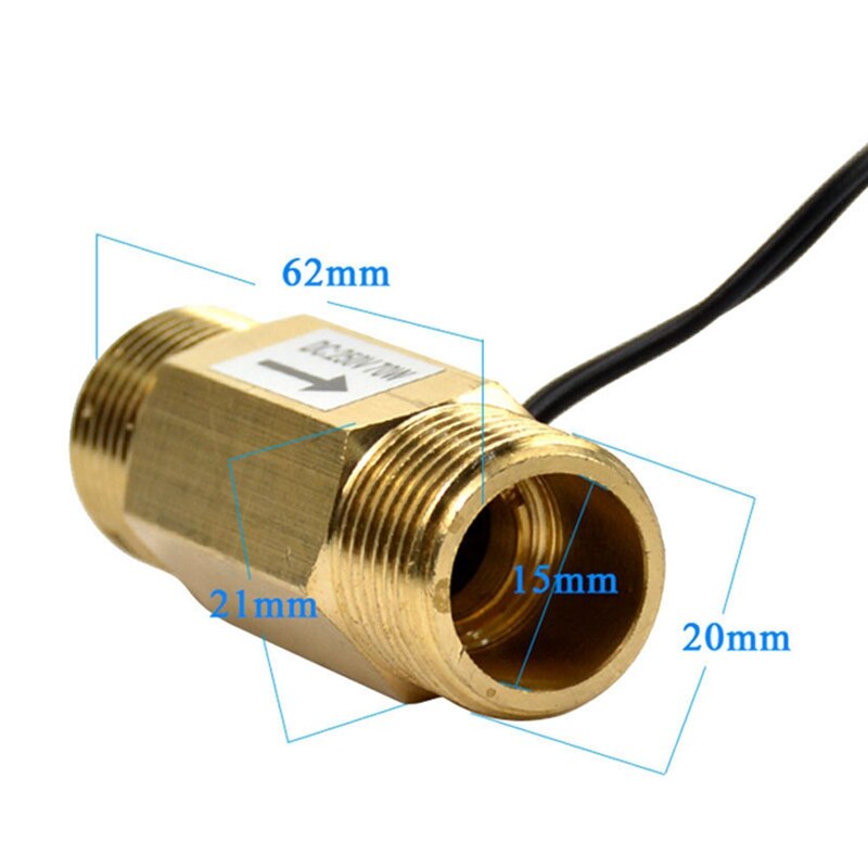 USM-FS21TA Flow Sensor Switch Reed Switch Brass Ma... – Vicedeal