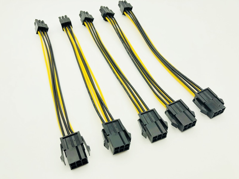 5PCS 20CM 6Pin to 6 Pin PCI Express PCIe Power Ext... – Vicedeal