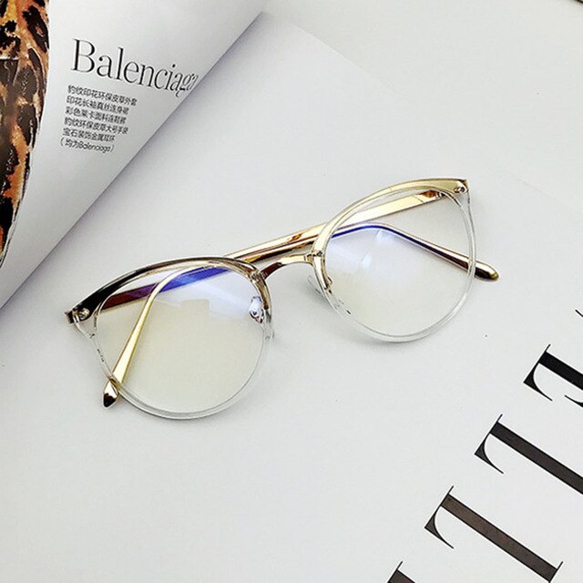 1pc Myopia Optical Lens Glasses Women Trendy Metal... – Grandado