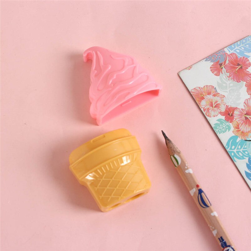 Pencil Sharpener with 2 Holes, Ice cream shape Sha... – Grandado