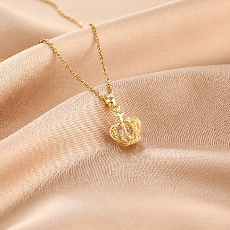 Ladies Chic Gold Chain Colorful Rhinestone Fishtai... – Grandado