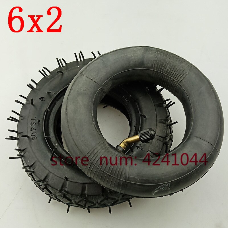 6 inch Air Wheel 6x2 pneumatic tire & alloy hub fo... – Grandado
