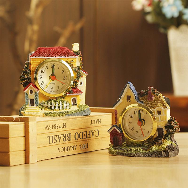 1PC European Style Castle Shape Alarm Clock Bedsid... – Grandado