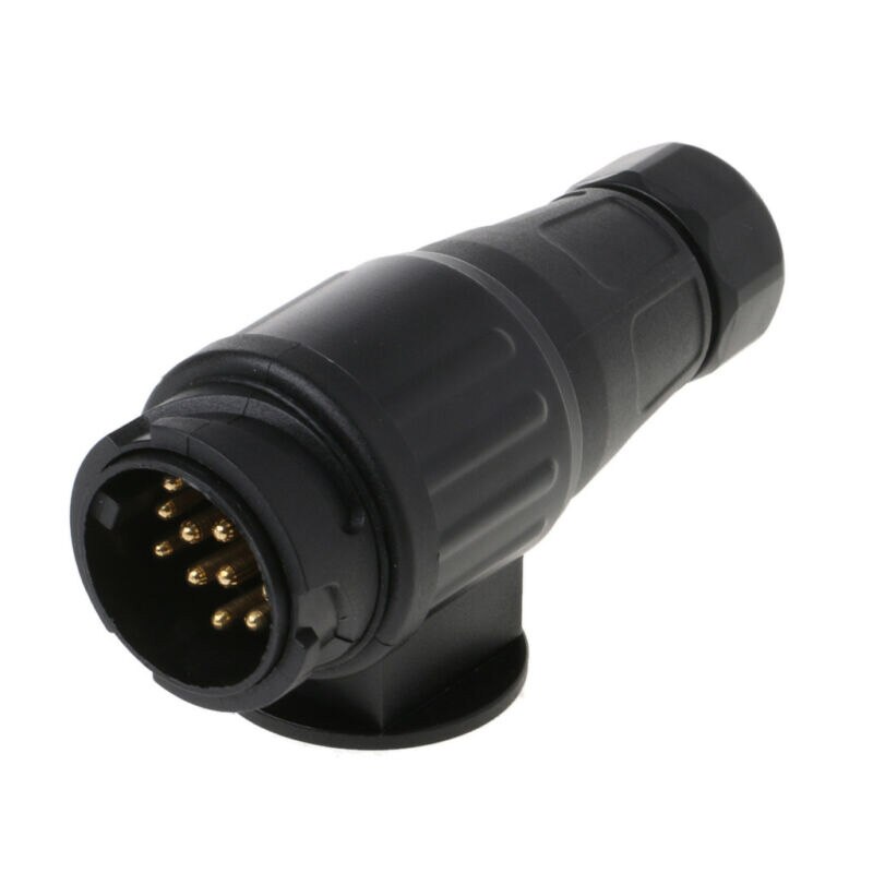 13 Pin Plug Socket Connector Adapter Plastic Zwart... – Vicedeal