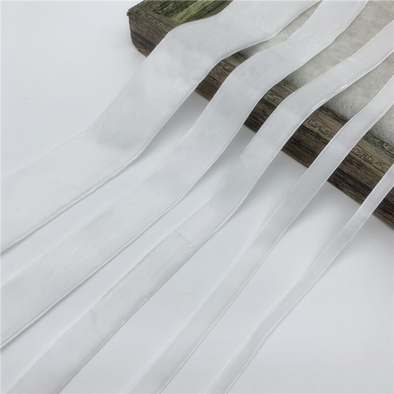 6mm-38mm White Velvet Ribbon For Handmade Bouquet ... – Vicedeal