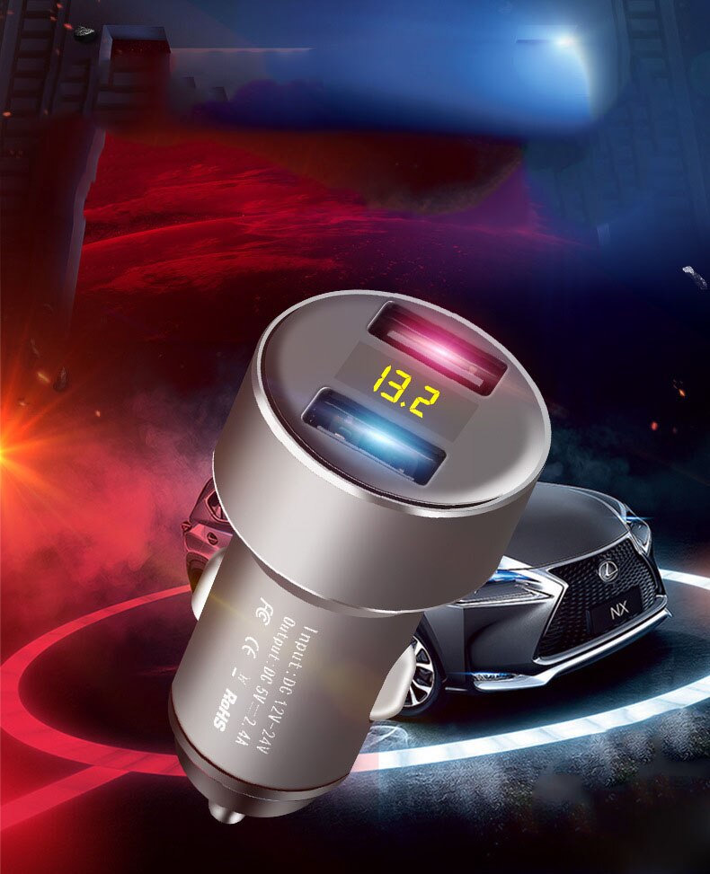 Doppel USB Auto Ladegerät Intelligente Lade – Vicedeal