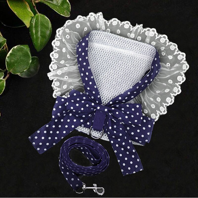 Pet Leash And Collar Cute Lace Breathable And Comf... – Grandado