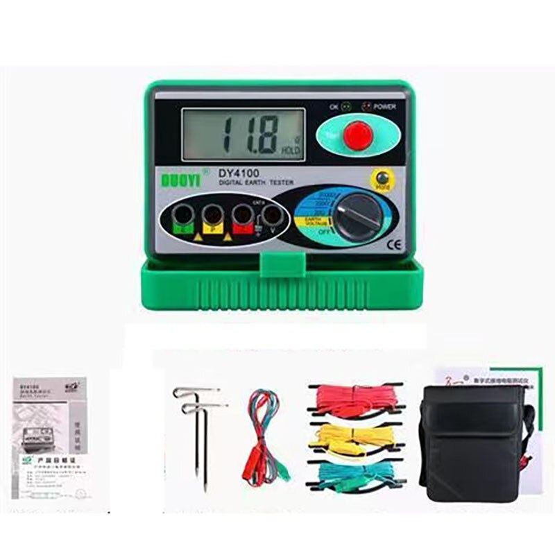 Megohmmeter 0-2000 Ohm Real Digital Earth Tester D... – Grandado