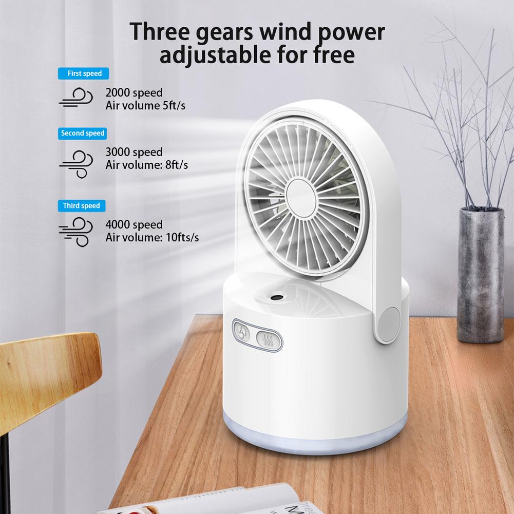 Humidifier Fan 2 In 1 Portable Desktop Mini USB Co... – Grandado
