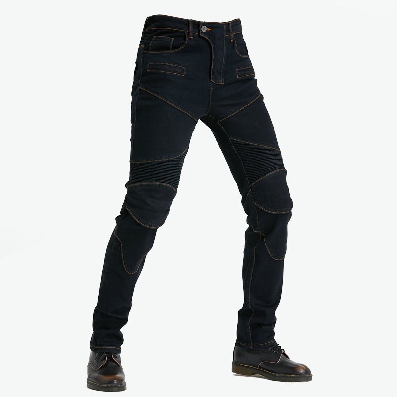 Men's Skinny Biker Jeans Brand Motorcycle Denim Pa... – Vicedeal