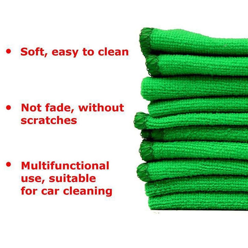 1Set 5/10pcs Microfiber Wash Clean Towels Cleaning... – Vicedeal