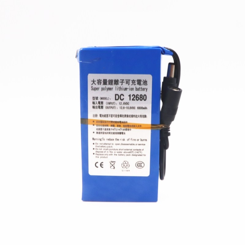 EU / us. Plug dc 12 V 6800 mAh Li ion rechargeable... – Grandado