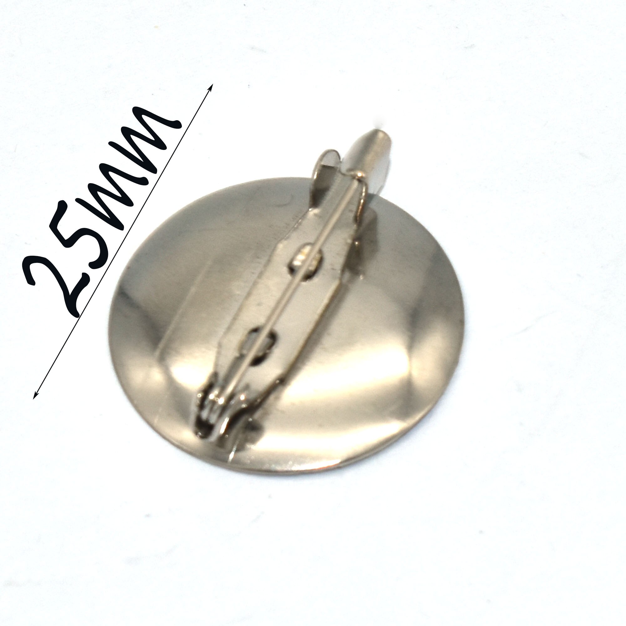 Silver Round Safety Pins Brooch Badge Pin Decorati... – Vicedeal
