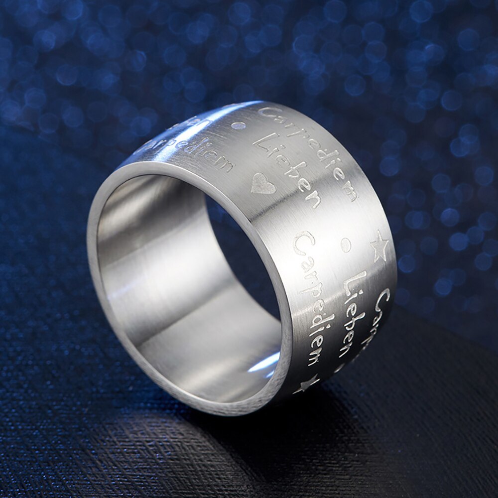 Anillo minimalista de acero inoxidable para hombre... – Vicedeal