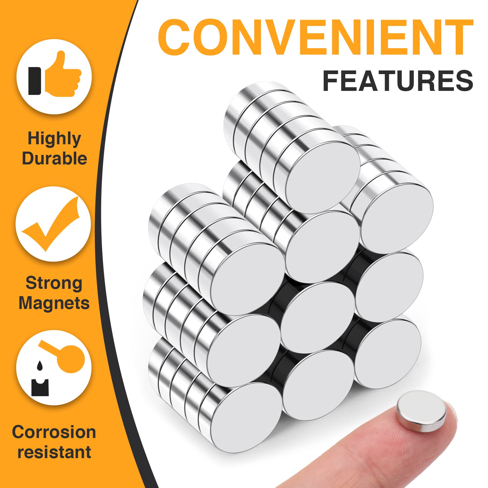 12x3mm Small Magnets, 20 Pack Refrigerator Magnets... – Vicedeal