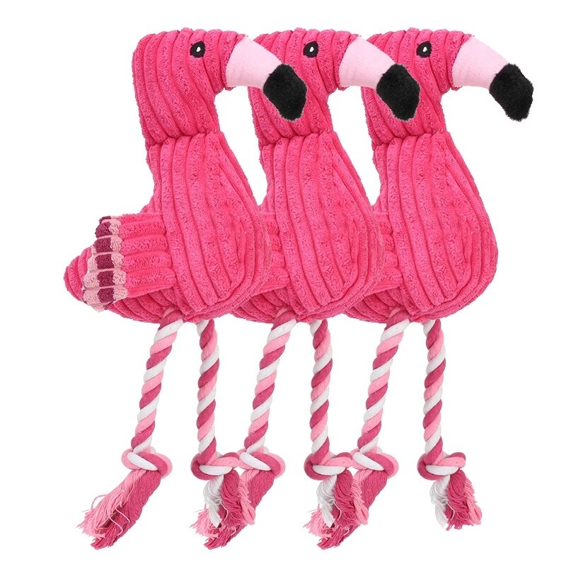 Dog Toys Plush Flamingo Dog Chew Toys for Small Do... – Grandado