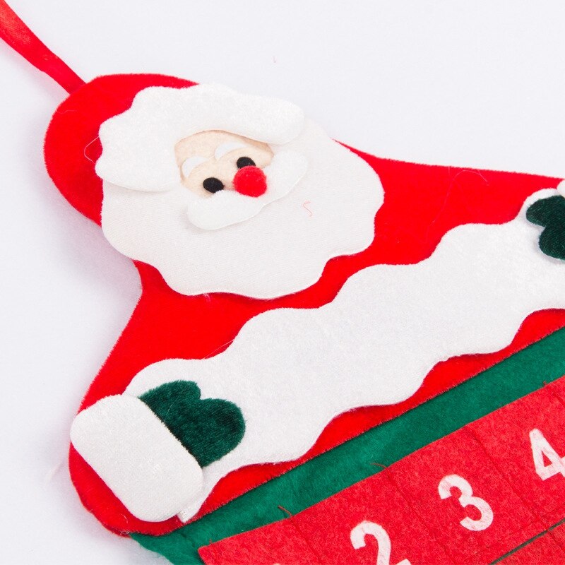 24 Day Christmas Hanging Advent Calendar Red And W... – Grandado