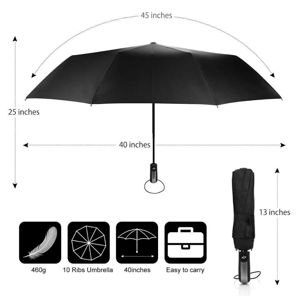 Wind Resistant Three Folding Automatic Umbrella Ra... – Vicedeal