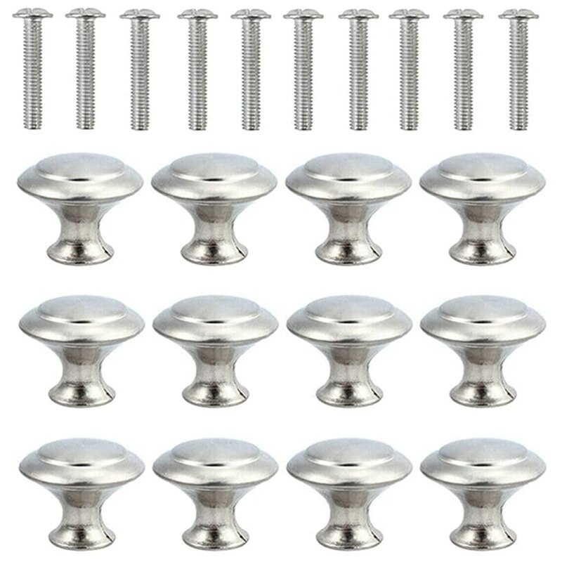 12Pcs Stainless Steel Drawer Cabinet Door Knobs Pu... – Grandado