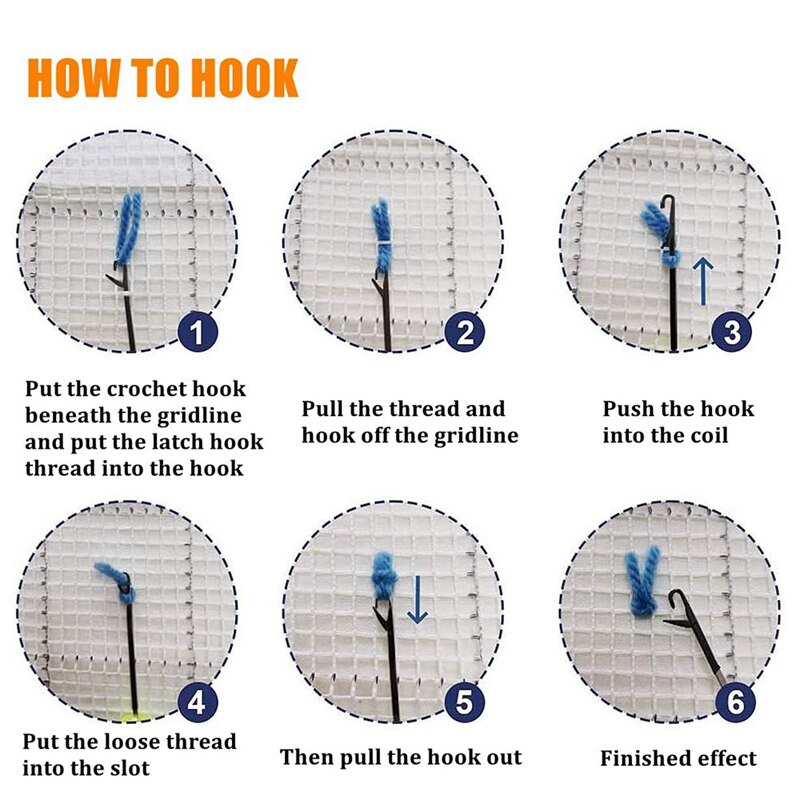 DIY Latch Hook Rug Kits For Kids Adults, Crochet K... – Grandado