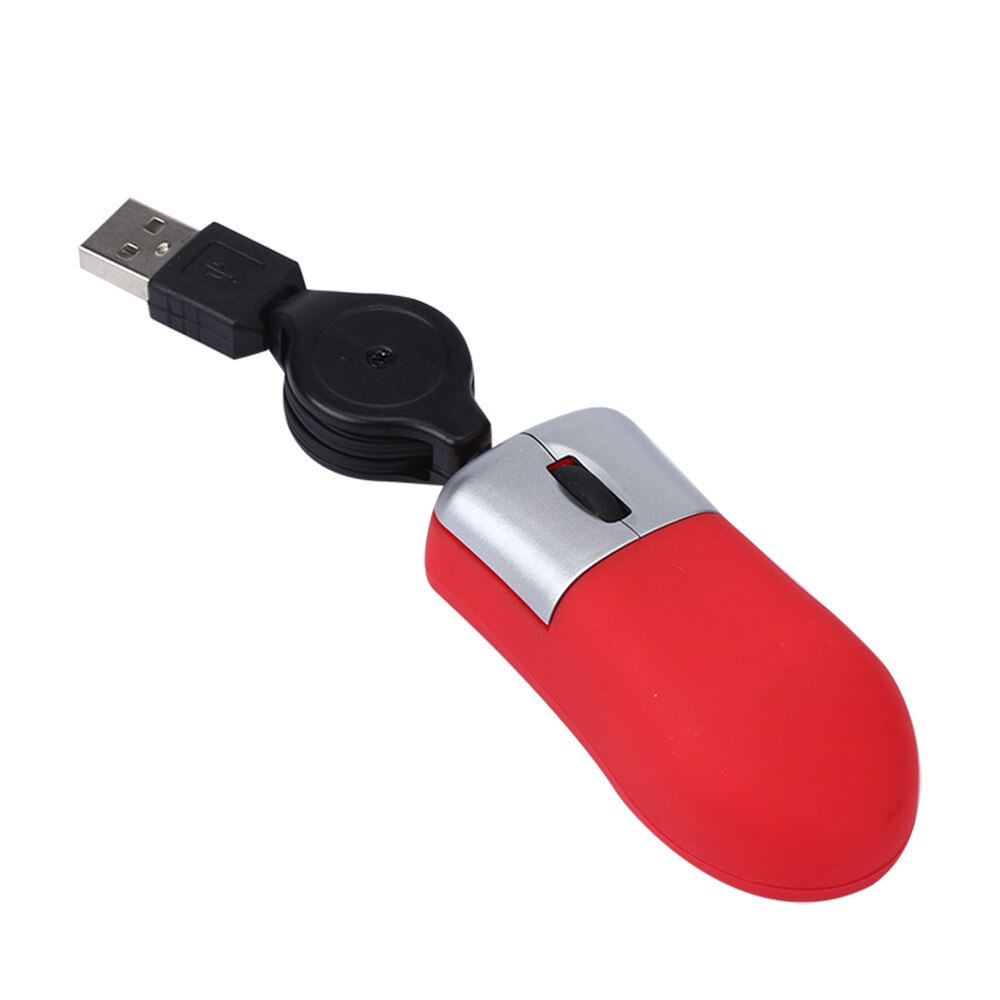 1600DPI Home Office Wired Mouse Portable Mini Retr... – Grandado