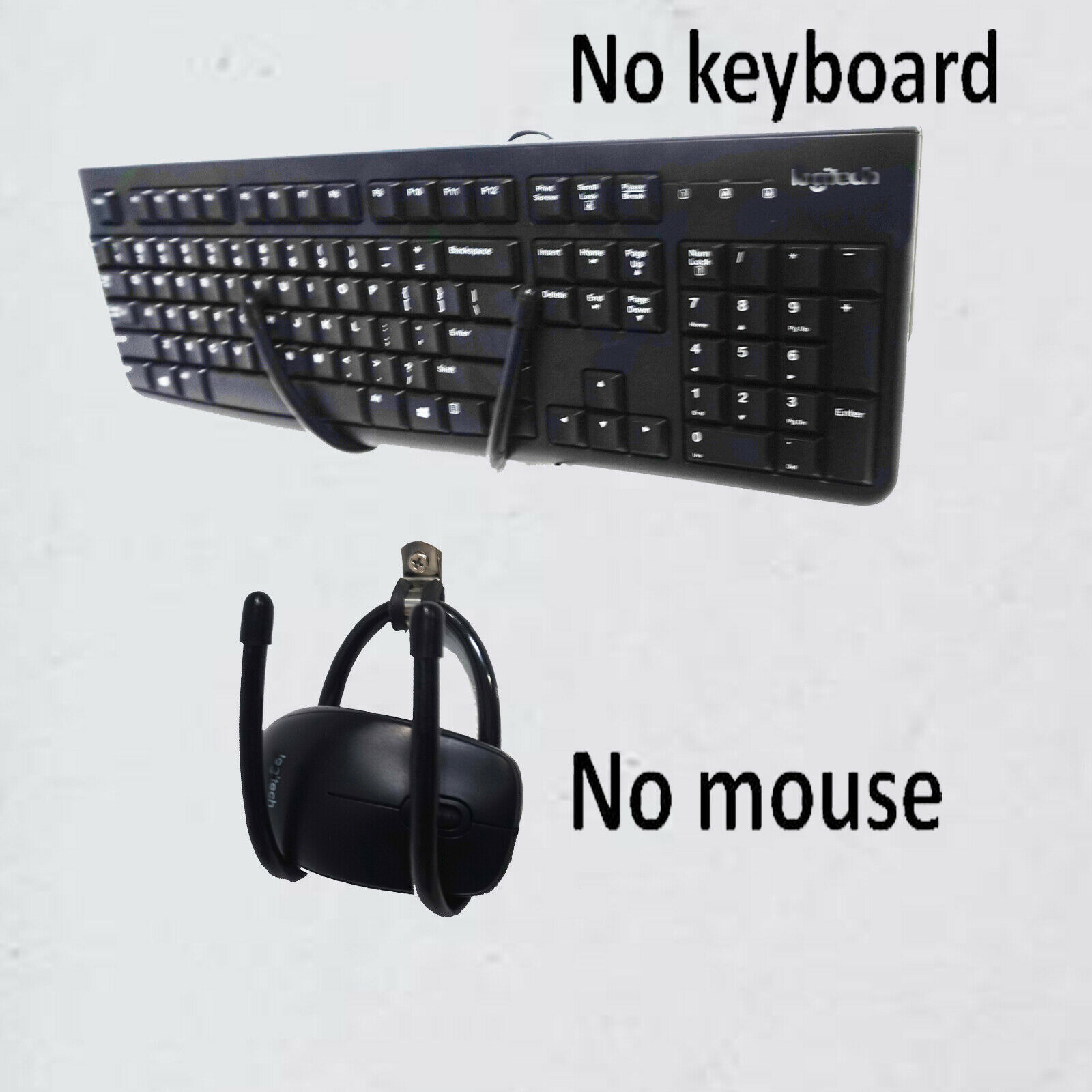 2x Keyboard Mouse Wall Mount Wall Holder Wall Rack Vicedeal