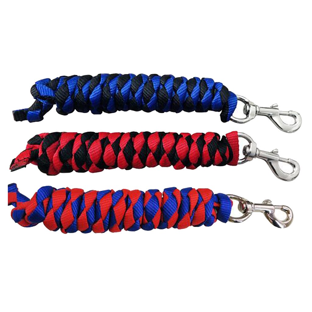 Braided Equestrian Lead Rope Heavy Duty Nylon Long... – Grandado