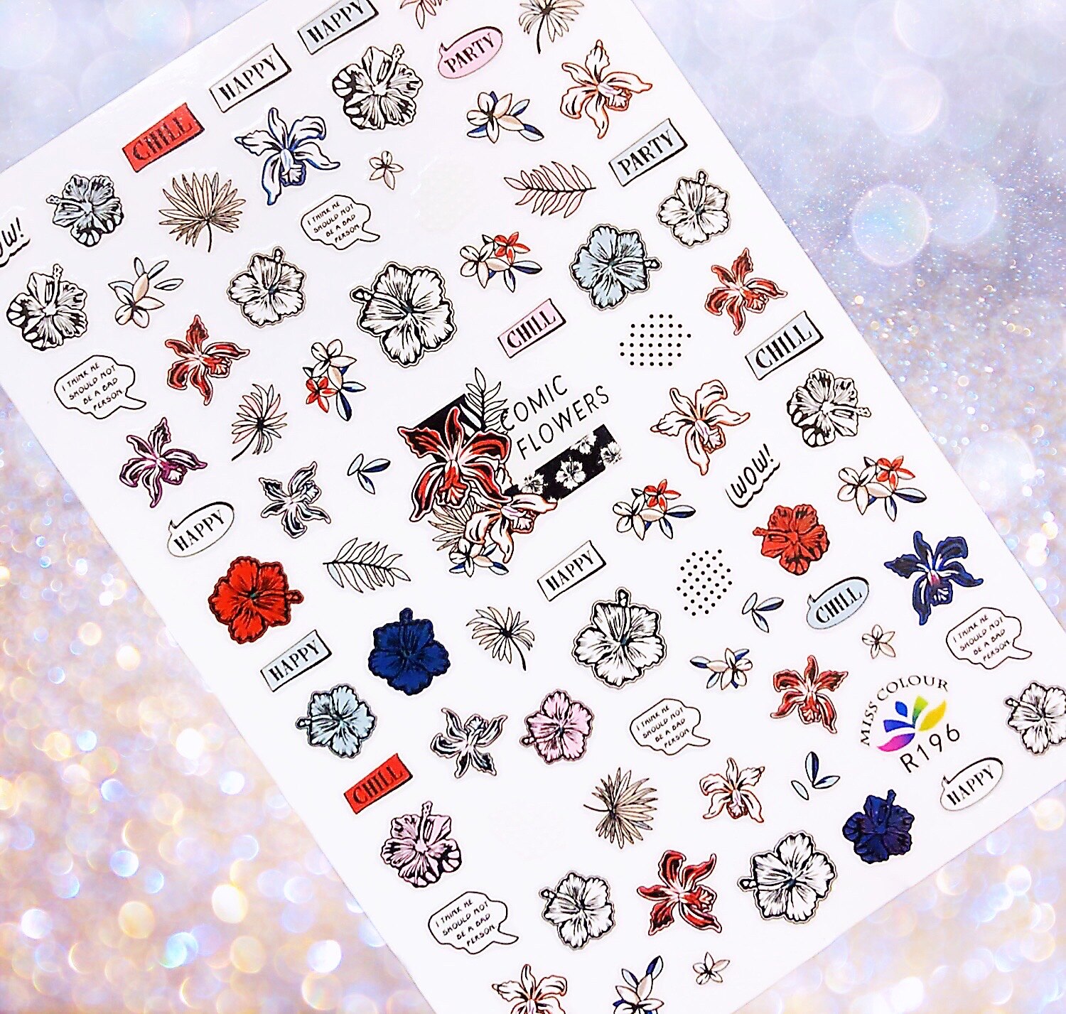 1 Vel 3D Nail Stickers Tekens Nail Art Stickers De... – Vicedeal