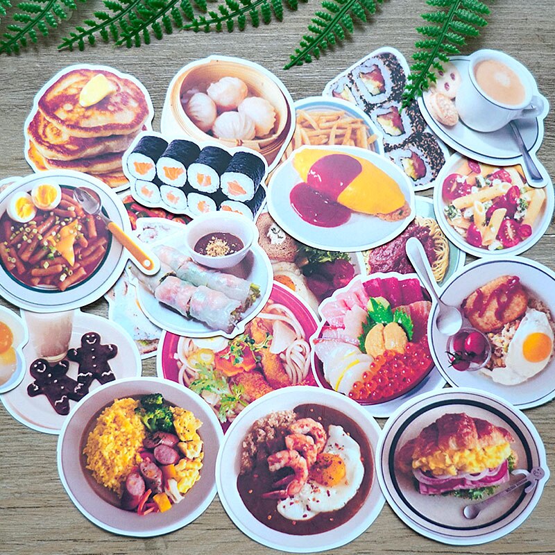 24PCS Food Diary 2 Stickers DIY Stationery – Vicedeal