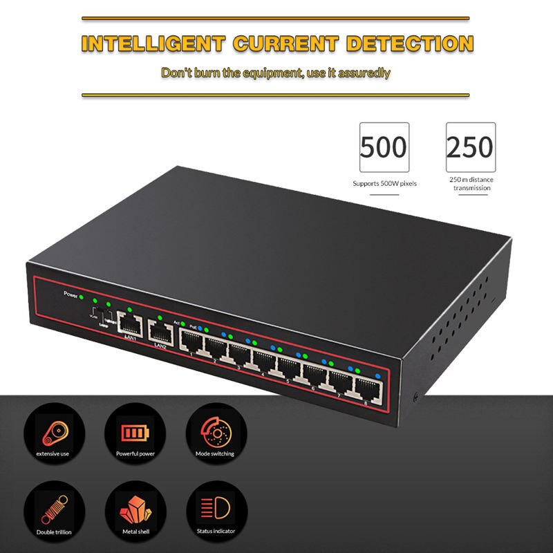 Diewu 10 Poort Spoe Gigabit Ethernet Network Switc... – Grandado Diewu 10 Poort Spoe Gigabit Ethernet Network Switc... – Grandado