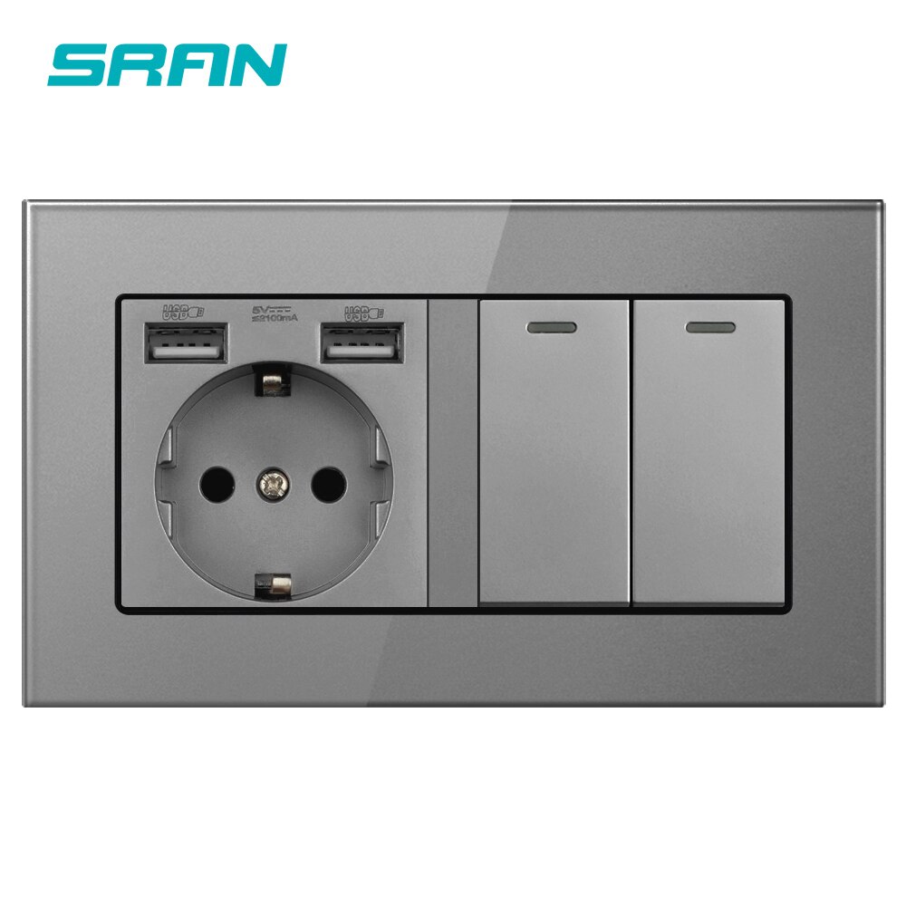 Sran Eu Stopcontact Met Rocker Switch, 220V 16A So... – Vicedeal