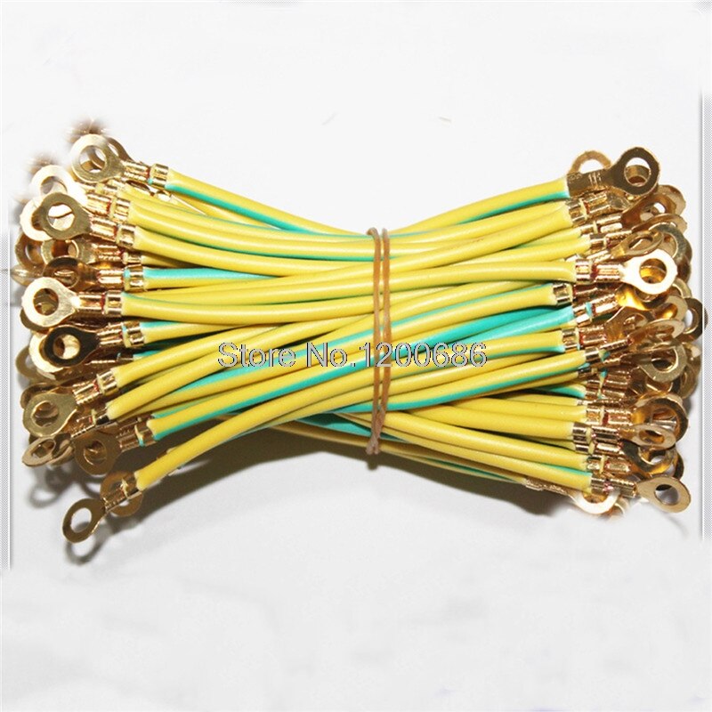 20CM Yellow green Ground loop cable 4mm inside dia... – Grandado