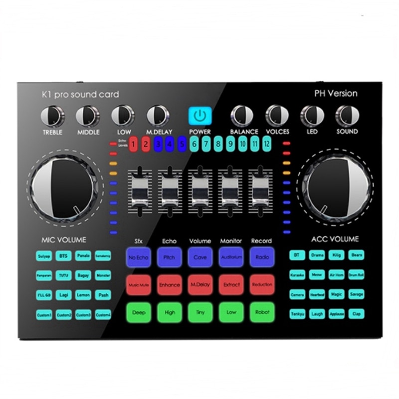 K1 Live Geluidskaart Draagbare Bluetooth Geluidska... – Vicedeal