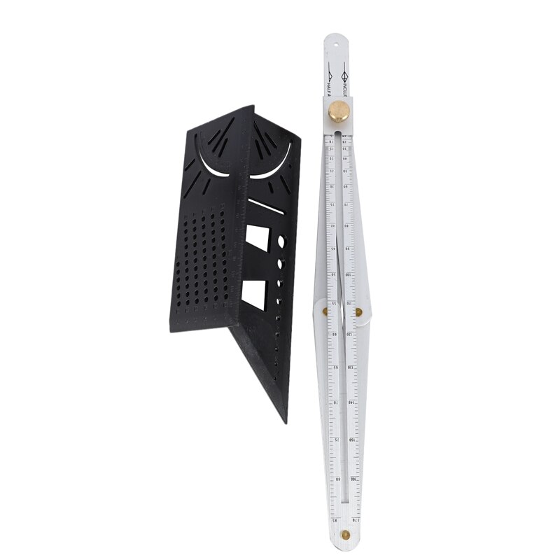 2Pcs/Set Protractor Corner Angle Finder Miter Angl... – Grandado