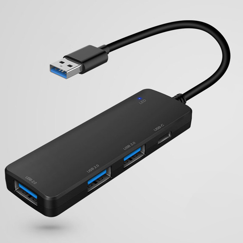 W5P-U2 ABS 4 Ports USB 2.0 Desktop HUB OTG Hubs US... – Vicedeal