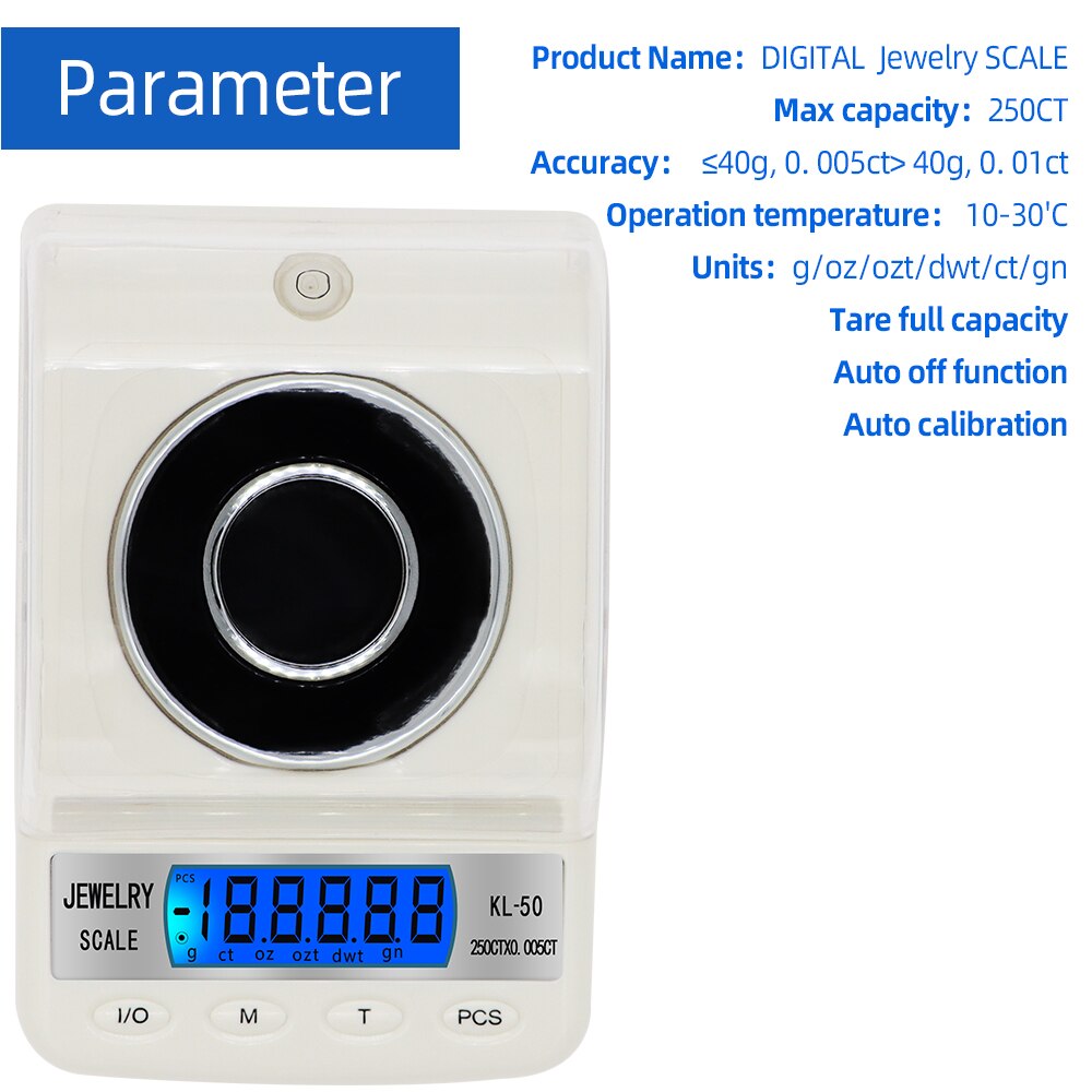 50g x 0.001g Digital Jewelry Scale Pocket Diamond ... – Grandado