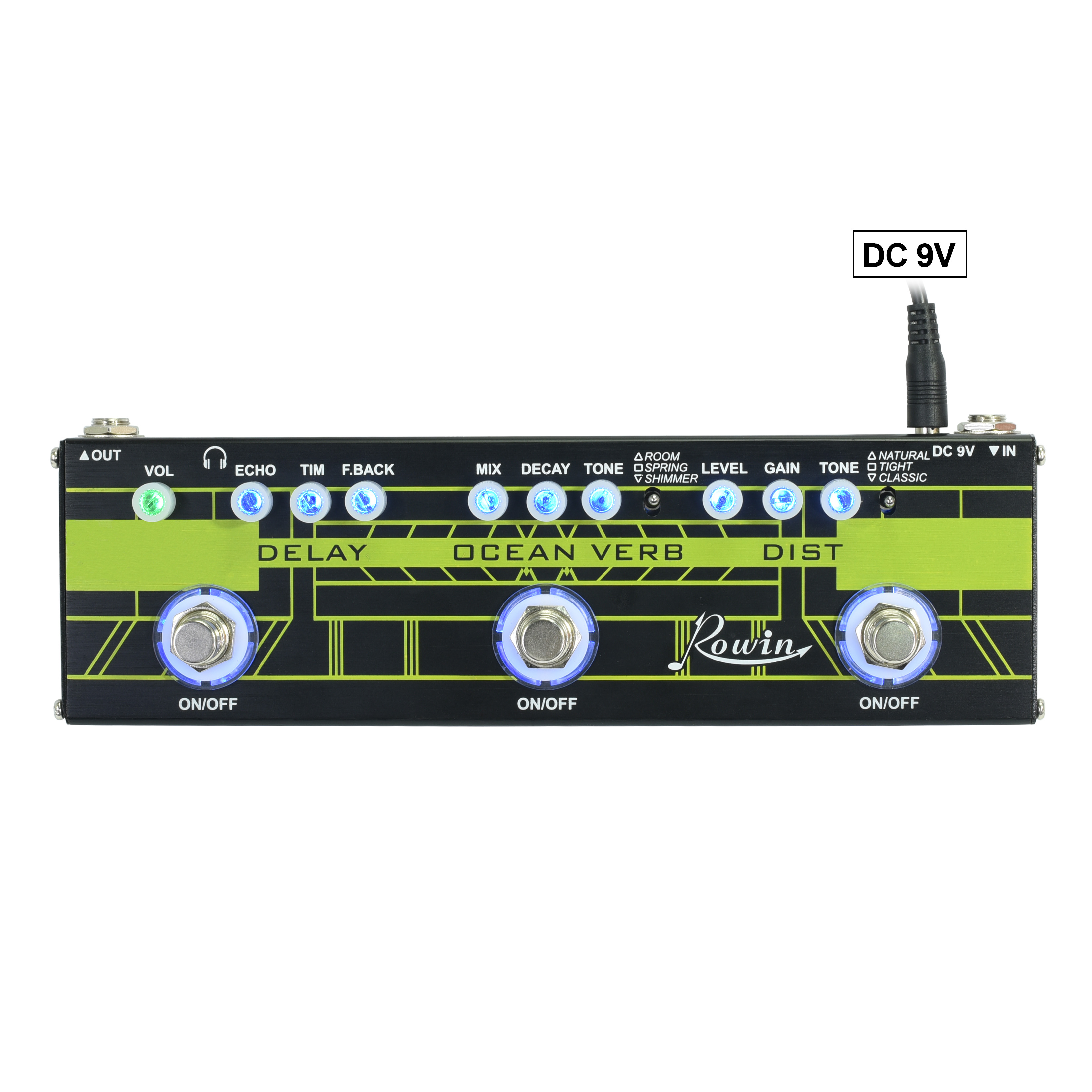 Rowin Guitar Synthesizer Digital Multi Guitar Effe... – Grandado