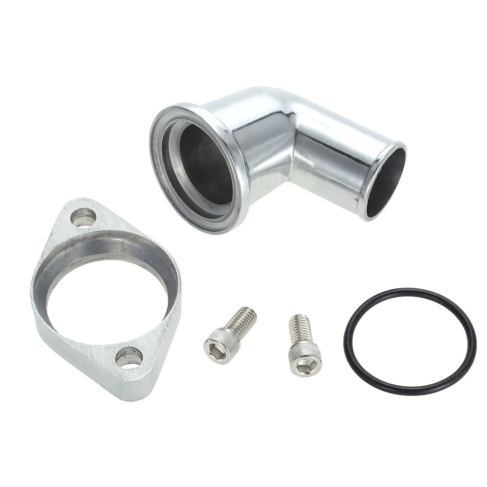 SBC BBC Polished Aluminum 15 degree Swivel Water N... – Grandado