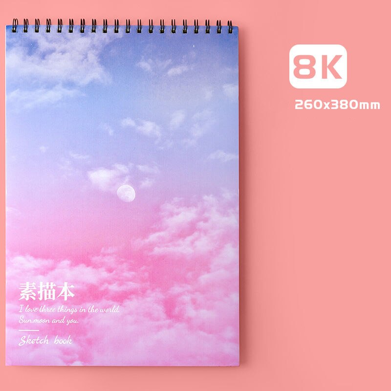 8K(26*38cm) Thick Sketchbook Student Children's Dr... – Grandado