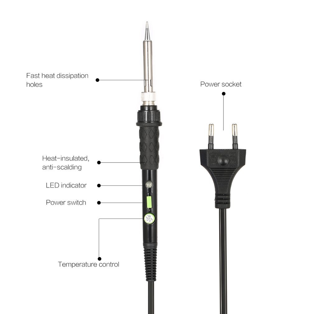Temperature Adjust Electric Soldering Iron Kit Pow... – Grandado