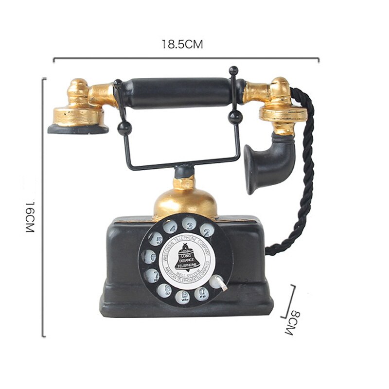 Creatieve Retro Telefoon Model Antieke Desktop Vin... – Grandado