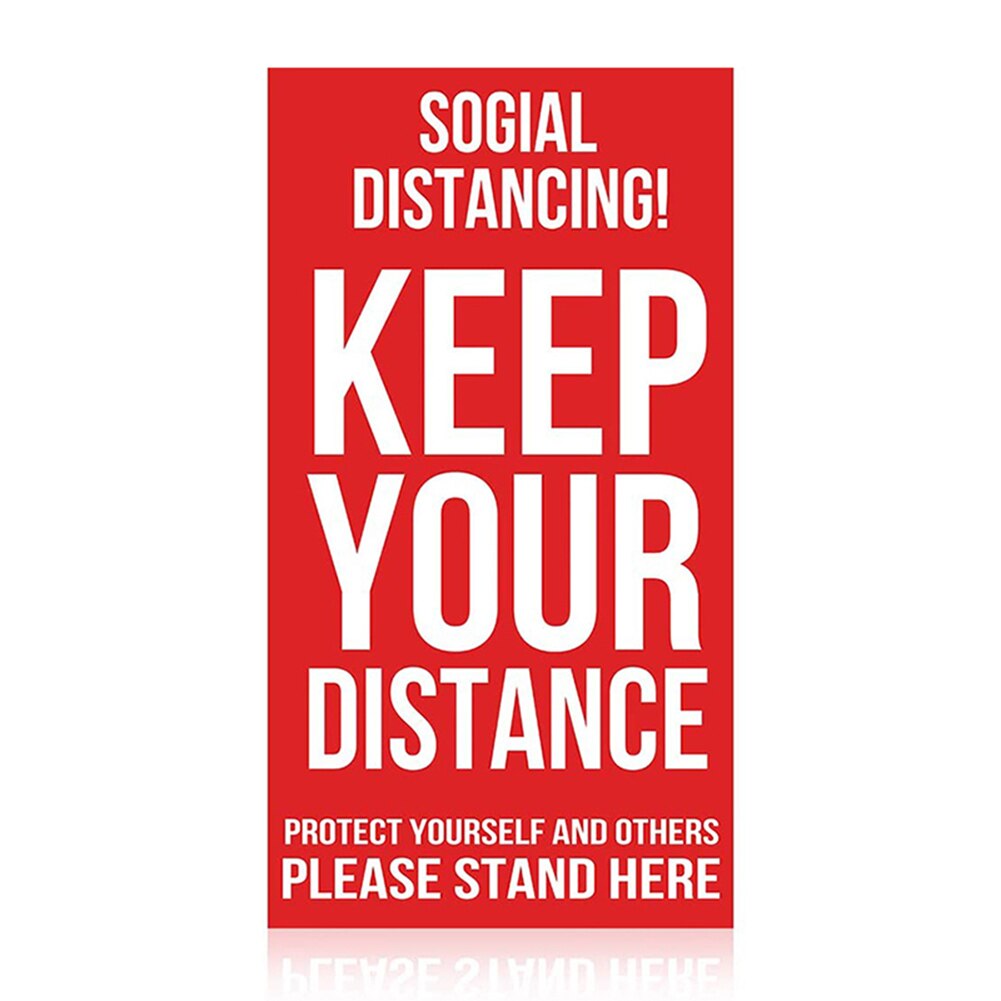 Safety Warning Sticker Keep Your Distance Caution ... – Vicedeal
