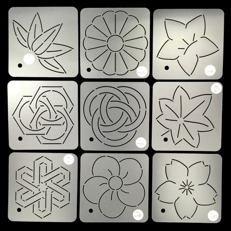 9Styles DIY Stencil Quilting Template Quilt Tool F... – Grandado