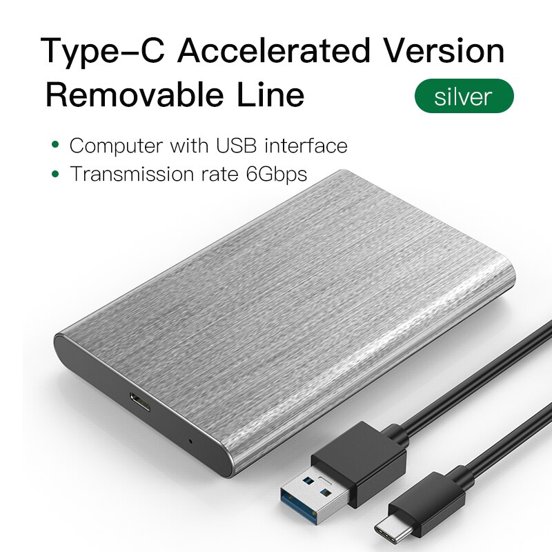 Hard Disk Case Type-C Micro USB 3.1 Brushed Metal ... – Vicedeal
