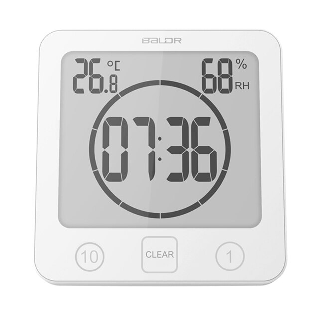 Waterproof LCD Digital Bathroom Clock Shower Touch... – Grandado