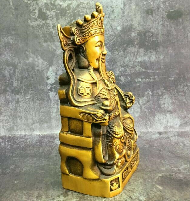 Chinese Pure Brass God Van Rijkdom Standbeeld Orna... – Vicedeal