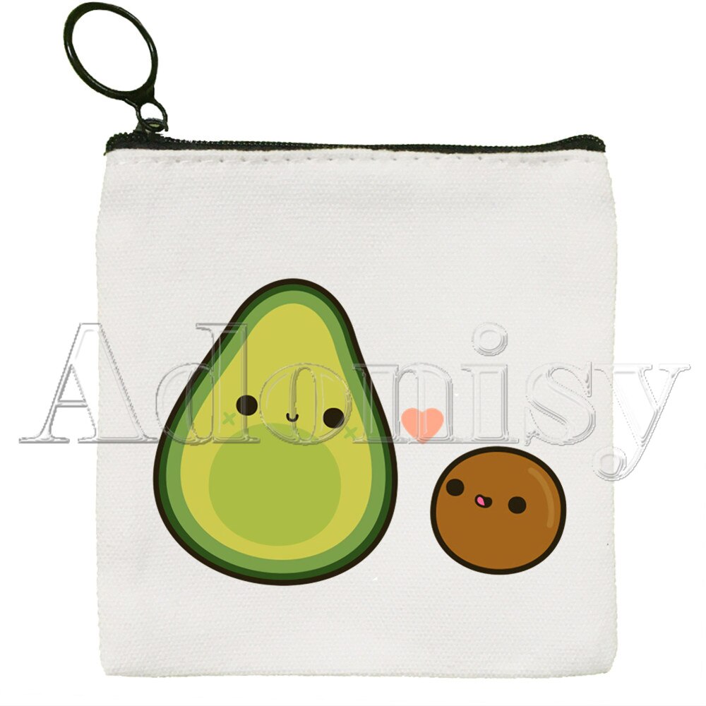 Avocado Canvas Coin Purse Coin Purse Collection Ca... – Grandado