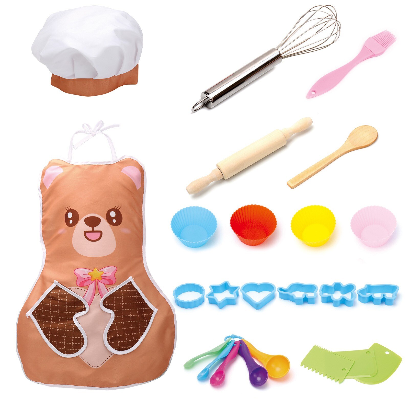 25 PCS/ Set Chef Cooking Set For Kids Kitchen DIY ... – Vicedeal