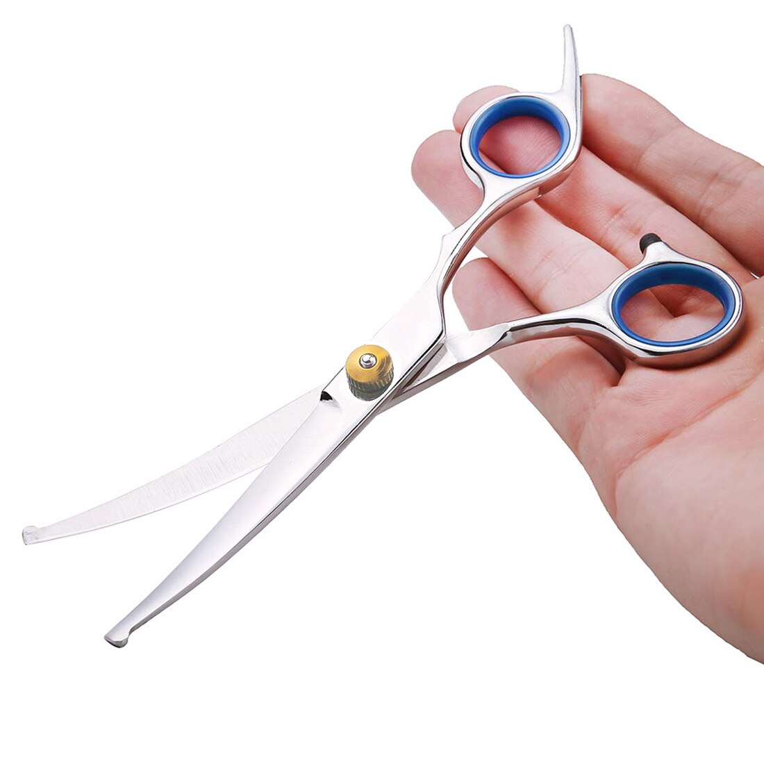 Stainless Steel Pet Gromming Curved Blade Scissors... – Grandado